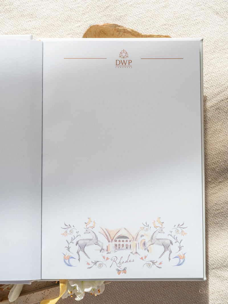 BESPOKE Congress Book Stationery with Gold Foil | Laser Cut | Rhodes ...