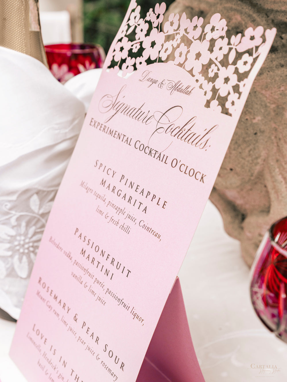 Signature Drinks Bar Menu | Bespoke Bar and Cocktail Menu | Villa Ephr ...