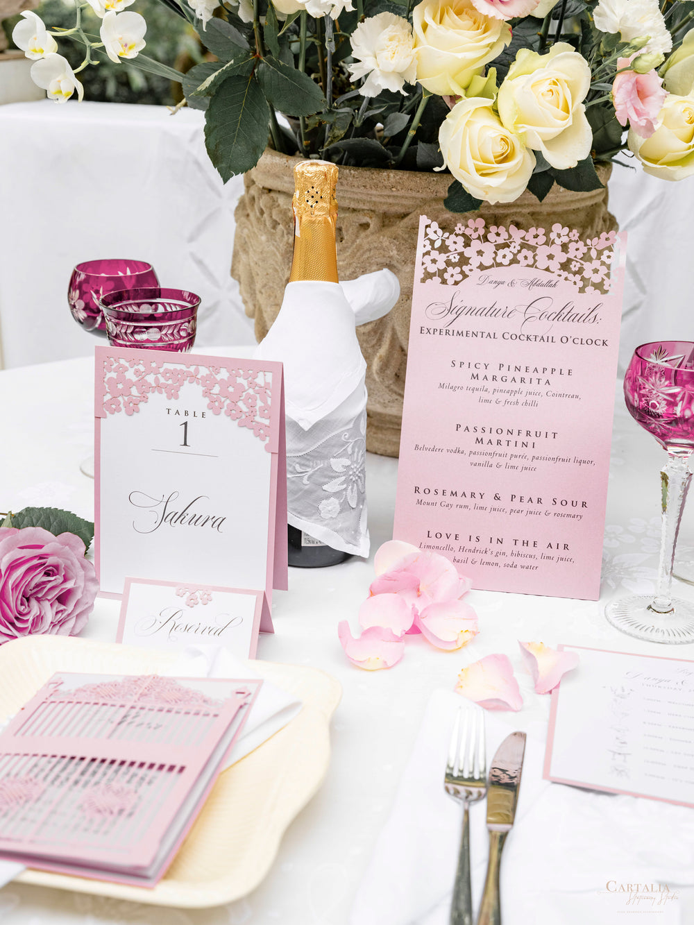 Signature Drinks Bar Menu | Bespoke Bar and Cocktail Menu | Villa Ephr ...