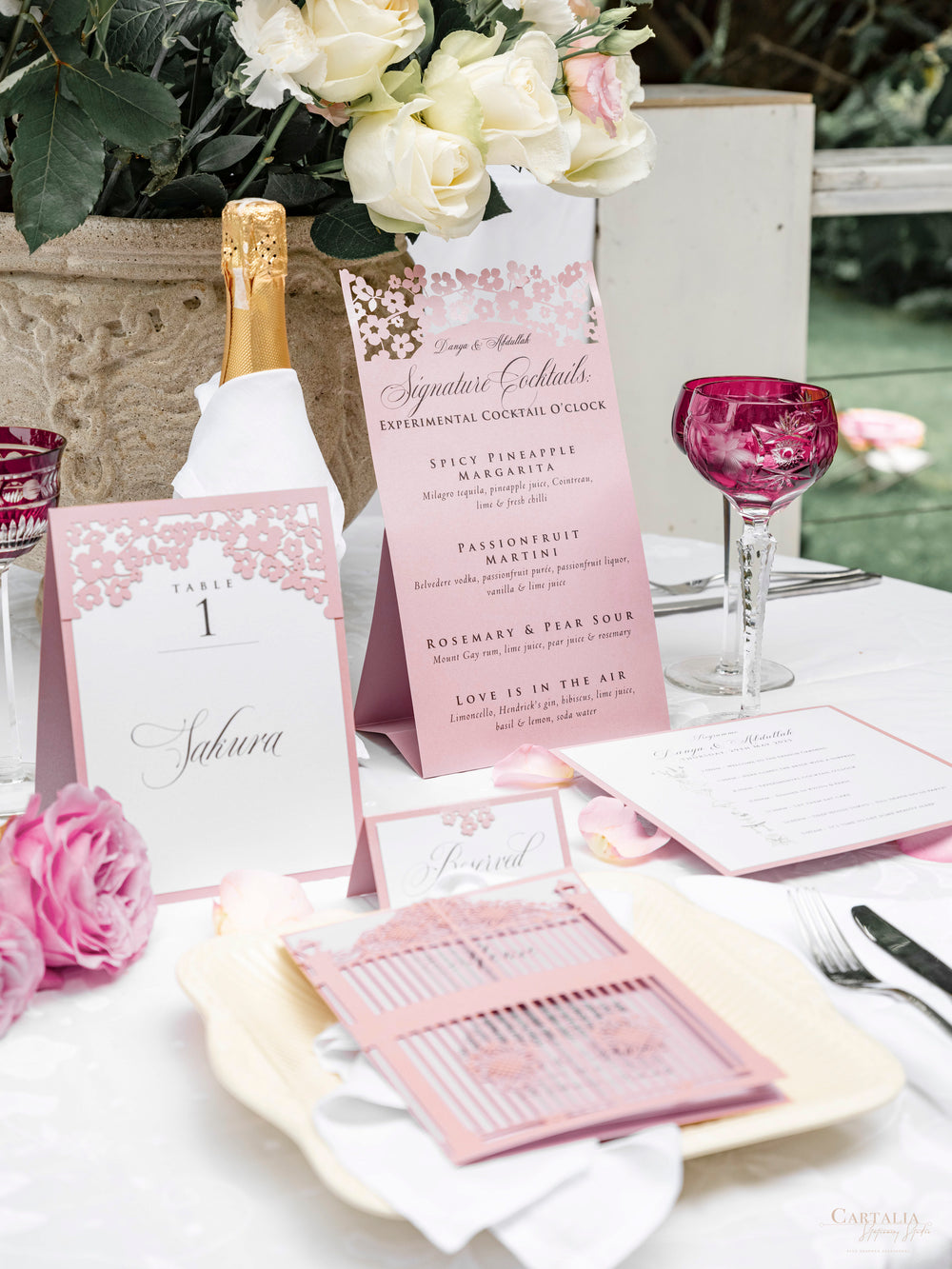 Signature Drinks Bar Menu | Bespoke Bar and Cocktail Menu | Villa Ephr ...