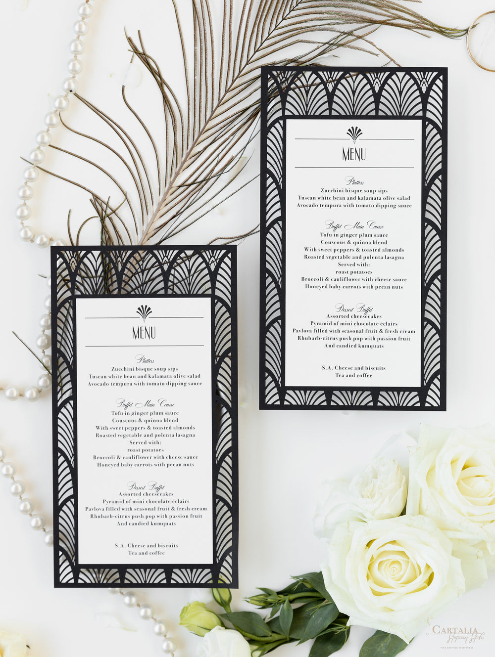 Luxury Glittering Art Deco 20s Gatsby Gate Laser cut Frame Through Men ...