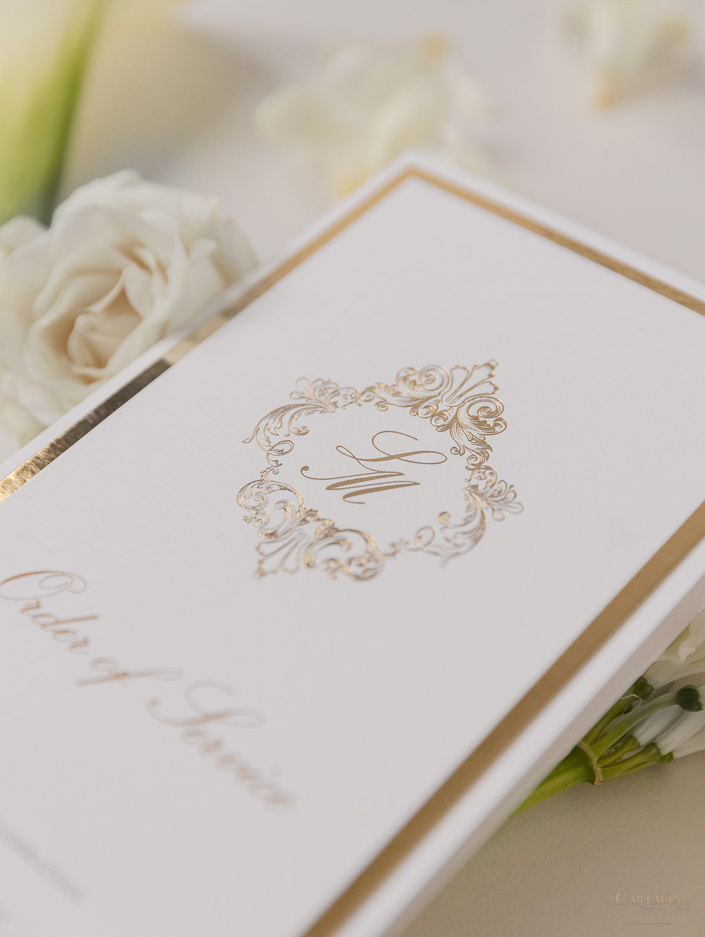 Luxury Gold Foil Order of Service – Cartalia