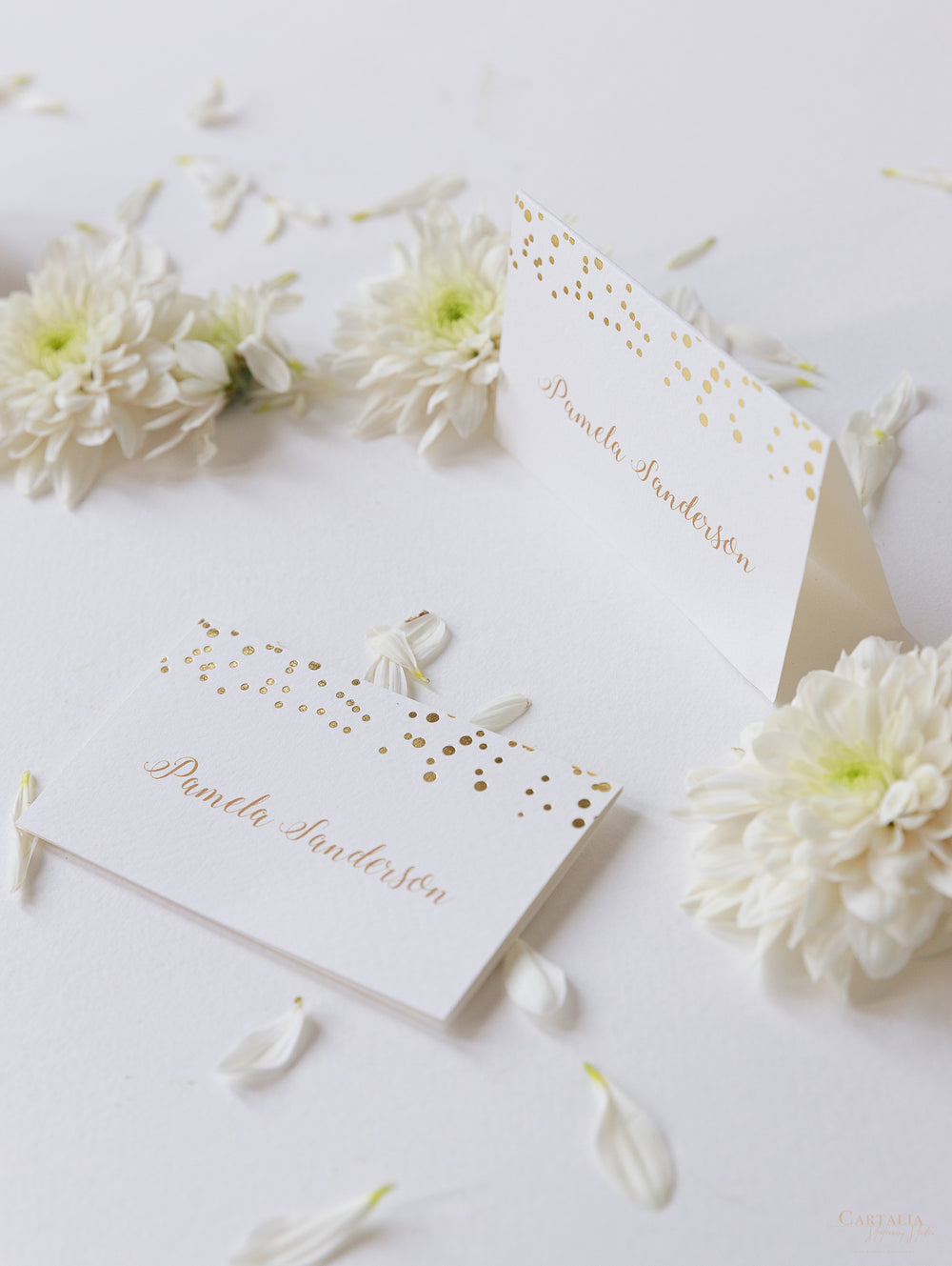 Foil Confetti Dotted Place Card – Cartalia